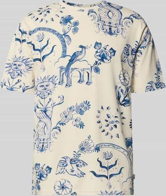 Scotch & Soda Relaxed Fit T-Shirt im Allover-Look