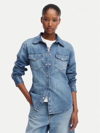 Tommy Jeans Jeanshemd DW0DW23486 Blau Regular Fit