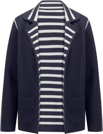 Peter Hahn Wende-Strickjacke Peter Hahn blau