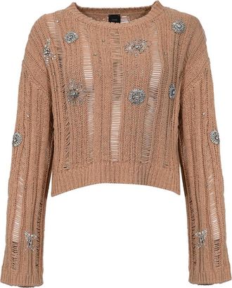 Pinko Pull Col Rond - Rose
