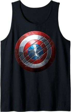 MARVEL Captain America Shield with Black Panther Claw Slash Débardeur
