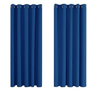 Deconovo Rideau Occultant Thermiques Anti Froid, Double Rideau Isolant Anti-Bruit, &Eacute;conomie d&Eacute;nergie, Id&eacute;al pour Chambre et Salon, 168X138 CM (Largeur X Hauteu