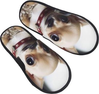 Generic Pantoufles En Coton Chihuahua Mignon Anti Odeur Slippers Antidérapantes Pantoufles Pour Hôtels DIntérieur La Maison L