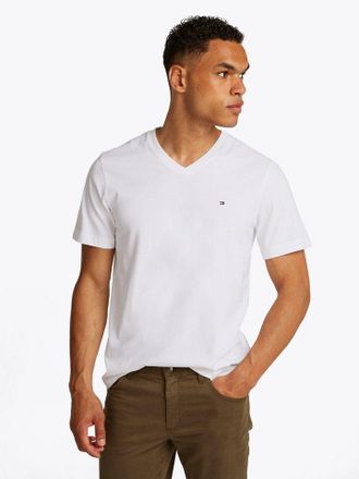 Tommy Hilfiger V-Shirt ESSENTIAL V-NECK unifarben, casual, regular fit, Baumwolle