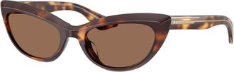 Oliver Peoples Femme, Accessoires, Brun, Taille: 53 MM Lunettes de soleil