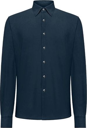 Roberto Ricci Design Rrd, Homme, Chemises, Bleu, Taille: XL Honeycomb Jersey Shirt