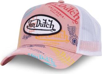 Von Dutch Casquette Homme & Femme, Casquette Trucker, Ajustable, Rose Taille TU