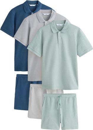Next Set: Poloshirt und Shorts