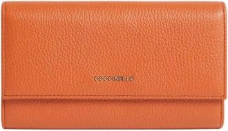 Coccinelle Femme, Accessoires, Orange, Taille: ONE Size Metallic Flap Wallet