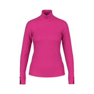 Marc Cain Basic Shirt aus Stretch-Baumwolle - - Knitwear - Damen - Rosa - 3XL