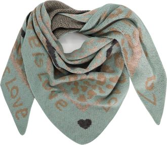 Glamexx24 Damen Winterschal Dreiecksform Schal: W&auml;rme Halstuch Trend Sehr Weicher Liebe Muster, Mischfarbe