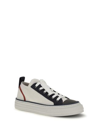 Brunello Cucinelli Womens Cotton Knit And Suede Sneakers With Precious Toe English White Upper: Cotton; Sole: Rubber