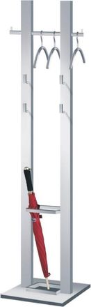 Kerkmann Garderobenständer M25 HxBxT 180x30x46cm alusilber