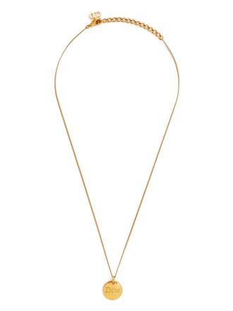 Dior collier à pendentif logo