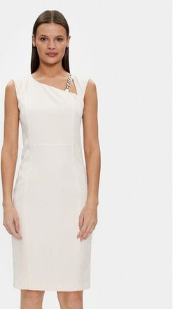 Liu Jo Coctailkleid CA4211 T2200 &Eacute;cru Regular Fit