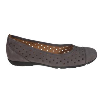 Gabor Perforierte Ballerina - - Shoes - Damen - Grau - 36 EU