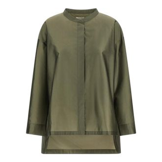 Max Mara SmmRacconto Seiden-Organza-Hemd - - Blouses & Shirts - Damen - Gr&uuml;n - L