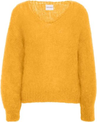 Americandreams Americandreams, Femme, Pulls, Jaune, Taille: 40 FR Milana LS Mohair Knit