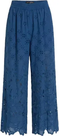 Ermanno Scervino Femme, Pantalons, Bleu, Taille: 38 FR Pantalon ajour&eacute;