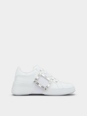Roger Vivier Sneakers Viv Skate en cuir, BLANC, 34.5 - Shoes