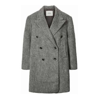 Rabens Saloner Manteaux Crois&eacute;s - Femme - Manteaux - Gris - Taille: 38/40 FR