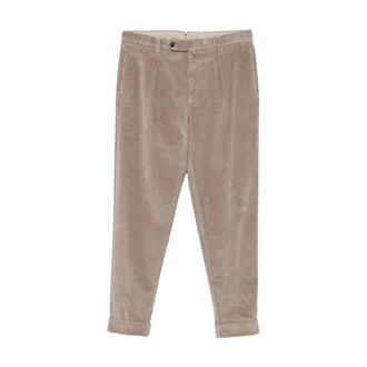 Berwich Pantalon Chiaia Long - Homme - Pantalons - Brun - Taille: L