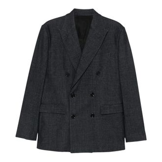Dondup Regul&auml;rer zweireihiger Blazer aus Baumwolle mit Warm-Feel-Effekt - - Jackets - Herren - Grau - L