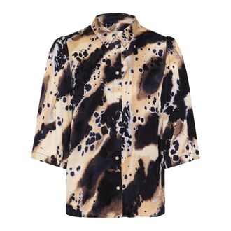 Soaked In Luxury Clero Printed Shirt SS - - Blouses & Shirts - Damen - Mehrfarbig - M