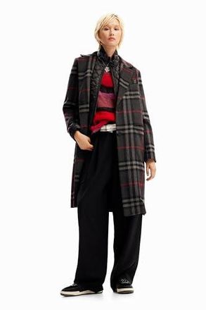 Desigual Coat_Luise Manteau pour Femme, Noir, Taille