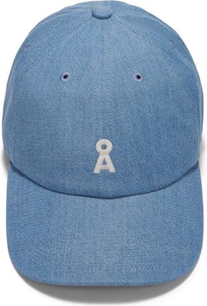 Armedangels Unisex Kappe aus Bio-Baumwolle YENAAS DENIM INDIGO Clean Indigo