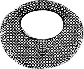 Philipp Plein Petit sac arrondi &agrave; clous all-over - Femme - Sacs - Noir - Taille: ONE Size