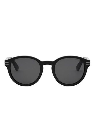 Bulgari lunettes de soleil &agrave; monture pantos - Noir