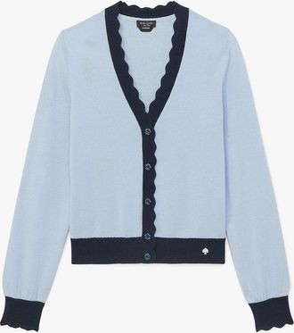 Kate Spade New York Scallop Colorblock Cardigan