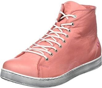 Andrea Conti Femme Damen High Top Sneaker Basket, Vieux Rose, 39 EU