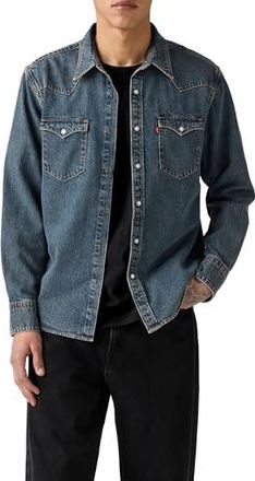 Levi's Barstow Western Standard Chemise à Bouton Bas, Freeport Brown Weft, L Hommes