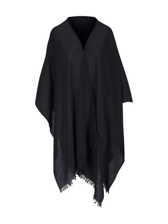Akris fringed scarf - Schwarz