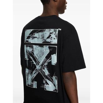 Off-white Logo-Print Cotton T-Shirt - Black