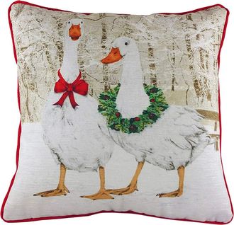 furn. Evans Lichfield Goosie Kissenbezug, Samt, Mehrfarbig, 43 x 43 cm