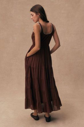 Next Midikleid &Auml;rmelloses Midikleid mit eckigem Ausschnitt (1-tlg)