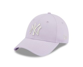 New Era New York Yankees MLB Metallic Logo Lightpurple 9Forty Adjustable Women Cap - One-Size