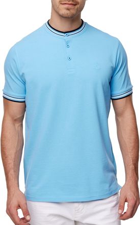 Indicode Herren INOdell T-Shirt mit Rundhals-Ausschnitt aus Baumwolle | Herrenshirt Sommershirt Alaska Blue, XL