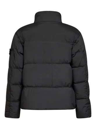 Stone Island Mens Down Jacket Crinkle Reps Ny Lead Grey Polyamide Padded &