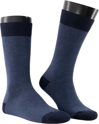 Boggi Milano Herren Socken blau Baumwolle & Mix meliert