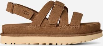 UGG Goldenstar Gleam Sandale f&uuml;r Damen in Brown, Gr&ouml;&szlig;e Wildleder