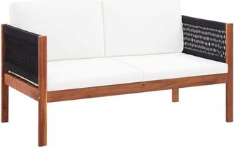 vidaXL Vidaxl - Gartensofa 2-Sitzer Massivholz Akazie