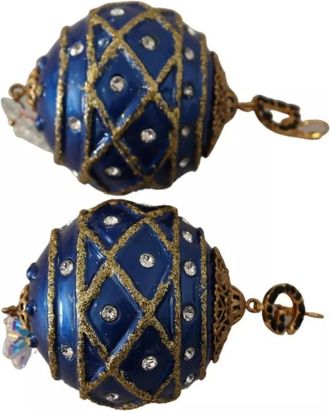 Dolce & Gabbana Femme, Accessoires, Bleu, Taille: ONE Size Hook Dangling Earrings