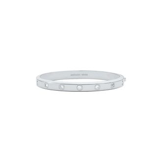 Michael Kors Jonc Logo avec Zircone Cubique - Femme - Accessoires - Gris - Taille: ONE Size
