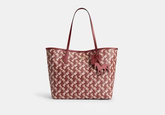 Coach City Tote Mit Horse And Carriage-Print