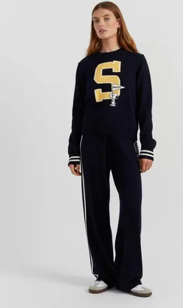 Chinti and Parker Pullover Snoopy Varsity