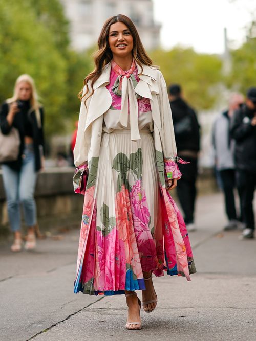 Negin Mirsalehi robe fleurs